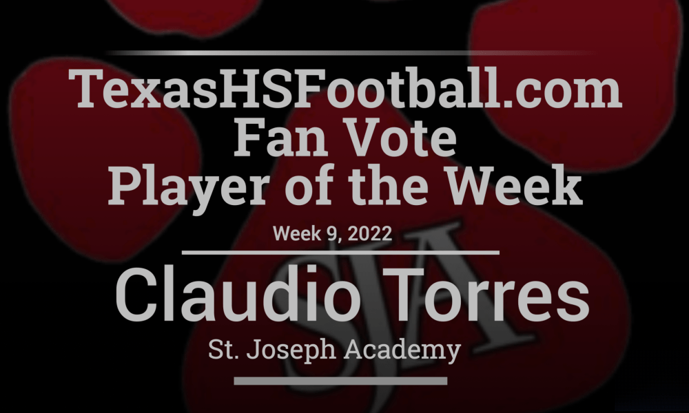 Week 9 Texas HS Football Fan Vote Player of the Week