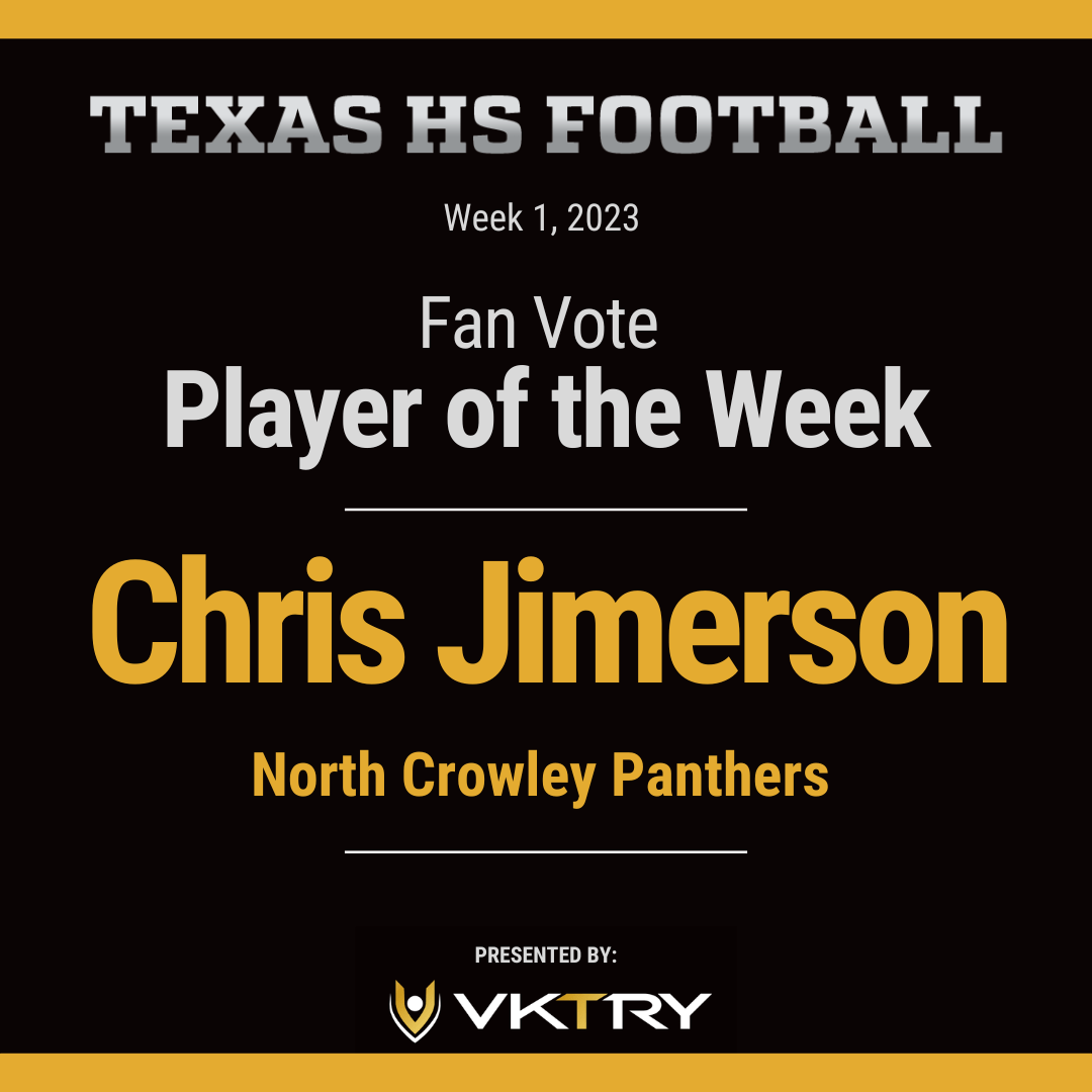 Week 1 Player of the Week: Chris Jimerson